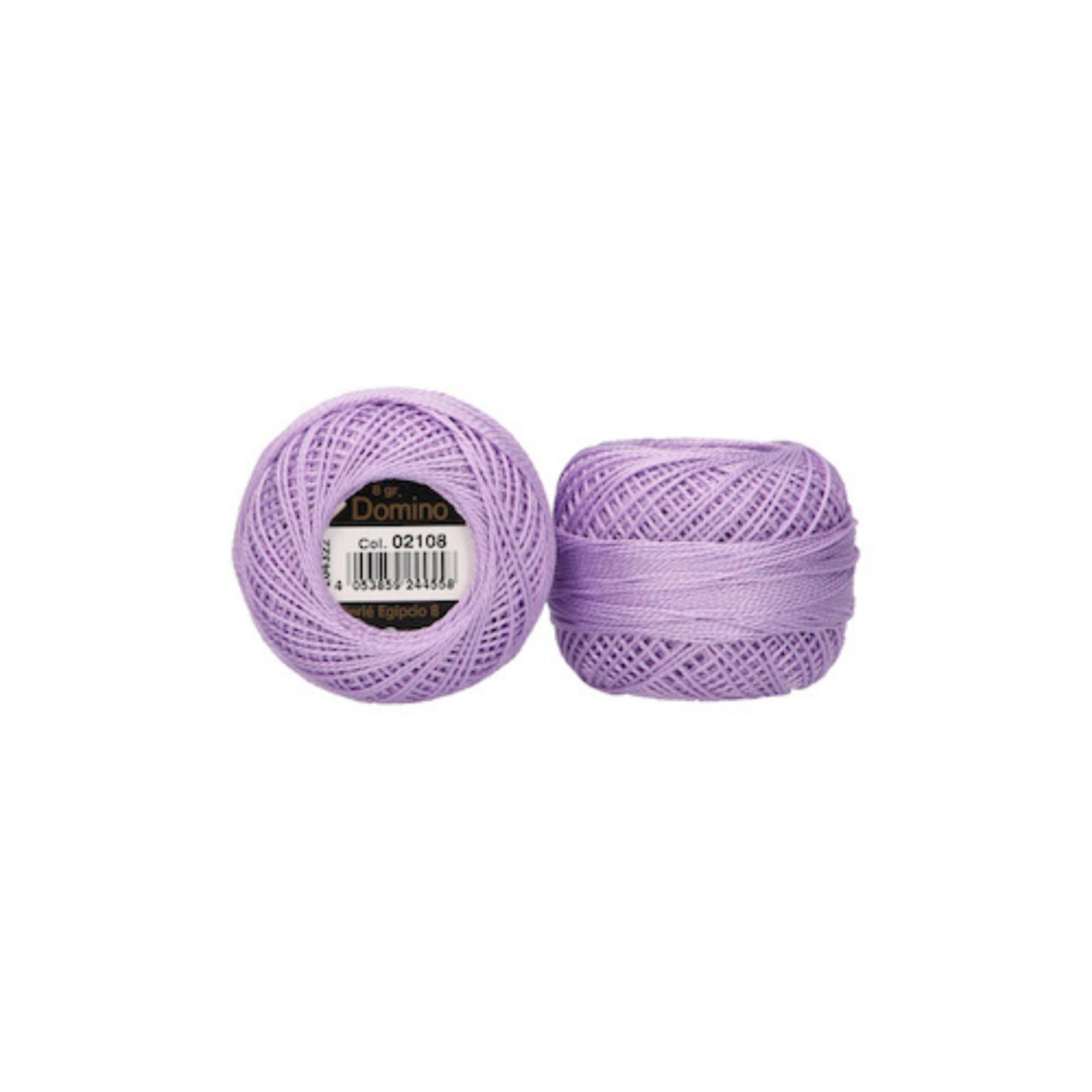 Hilo perle Algodón egipcio Domino K0106 Nº 8 rojo - KukiFabrics